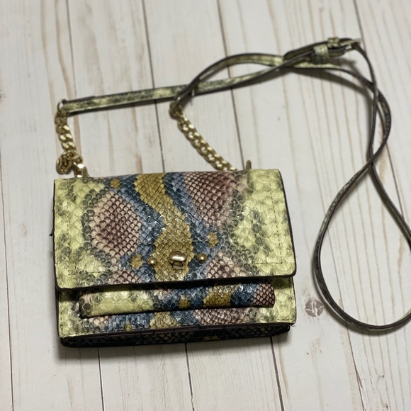 Accessorize | Bags | Snake Printed Multi Color Crossbody Clutch Purse ...